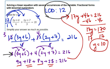 Solving Linear Equations With Fractions/Fractional Forms | Educreations