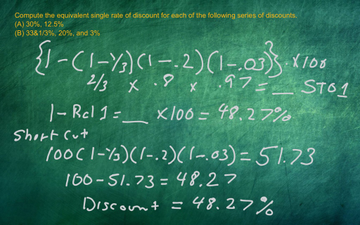 Single Equivalent Discount | Educreations