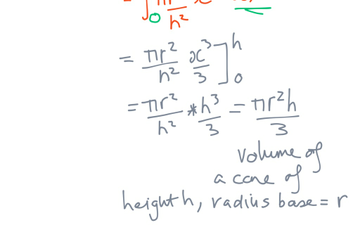 Application Of Integration Deriving The Formula For The Volume Of A ...