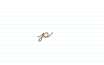 Cursive p | Educreations
