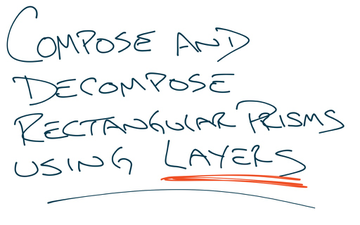 G5M5L3 Compose And Decompose Rectangular Prisms Using Layers | Educreations