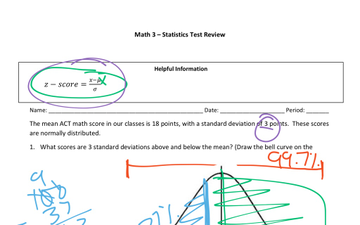 Math 3 - Statistics Test Review | Educreations