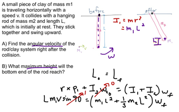Rotational Collision- Conservation Of Angular Momentum And Conservation ...