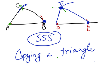 Geometry Lesson 4.6 SSS And 4.7 Copying A Line Segment, angle, And ...