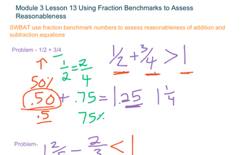 Module 3 Lesson 13 Assessing reasonableness Of Addition And Subtraction ...