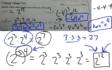 Unit 5 Exponents #2 Power To Power Rule | Educreations