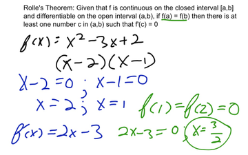 Rolle's Theorem | Educreations