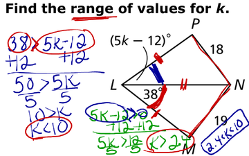 Lesson 5-6 The Hinge Theorem | Educreations
