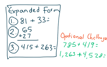 Computation 11 - Partial Sums With Expanded Form | Educreations