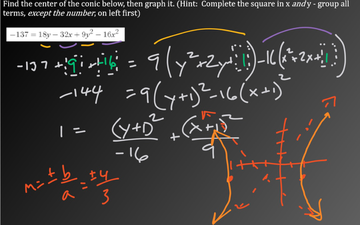 Algebra 2 - Conic Section Challenge Problems | Educreations