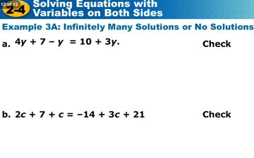(2.4.3) Solving Equations With Variables On Both Sides That Have ...