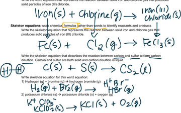 Skeleton And Word Equations | Educreations