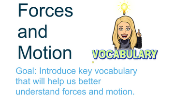Forces And Motion Physics Vocabulary | Educreations