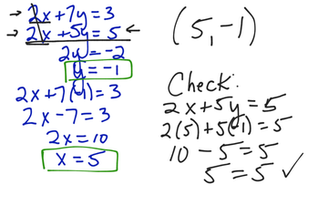 Systems - Elimination (Part 1) | Educreations